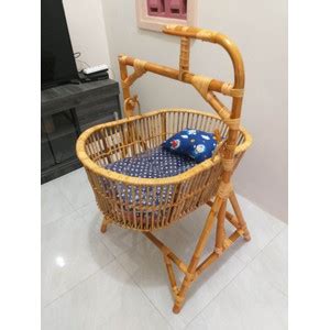Jual Keranjang Ayunan Bayi Rotan Kasur Tempat Tidur Bayi Rotan