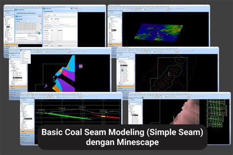 Basic Coal Seam Simple Seam Modeling Dengan Minescape Mineacademy
