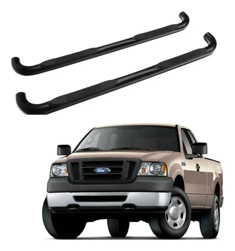 Estribos Redondos Ford Lobo 2004 2008 Doble Cabina Negros MercadoLibre