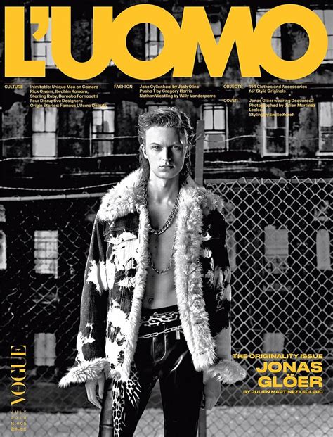 Jonas Glöer Covers Luomo Vogue July 2019 By Julien Martinez Leclerc
