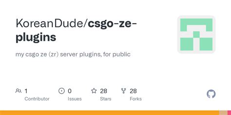 github koreandude csgo ze plugins my csgo ze zr server plugins