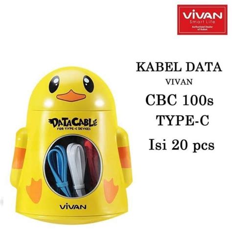 Jual Kabel Data Vivan Ori Cbc Type C A Garansi Resmi Data Cable Cbc S Shopee