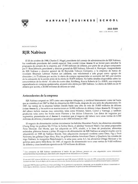 Caso Nabisco Pdf Pdf