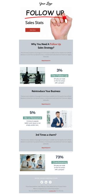 Generic Sales Follow Up Email Template Unlayer
