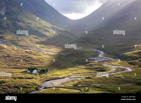 Lagangarbh Hut From Above Glencoe Highlands Scotland Stock Photo Alamy