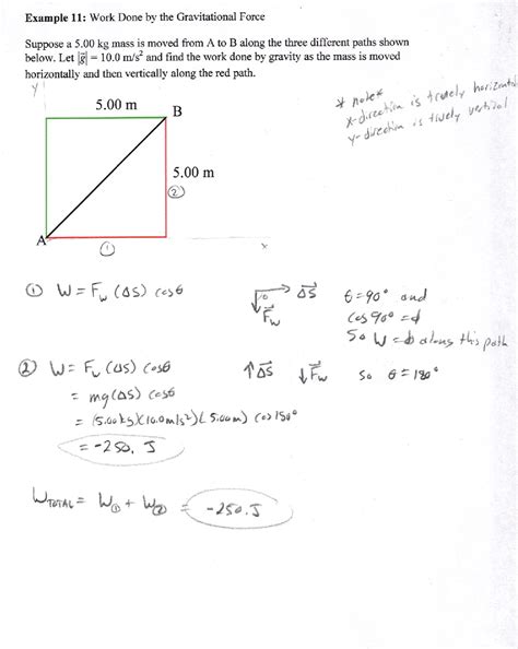 Example On Work Done By Gravitational Force Essential Physics Phys