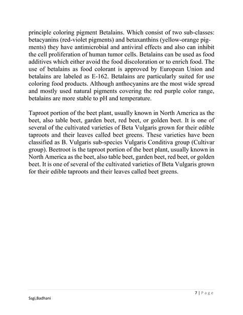 Extraction Of Natural Dye From Beetroot Beta Vulgaris And Preparation Of Herbal Gulal Pdf