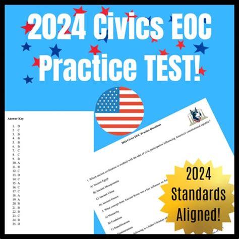 Civics Eoc Practice Test W Answer Key 2025 Standards Aligned Digital Resource