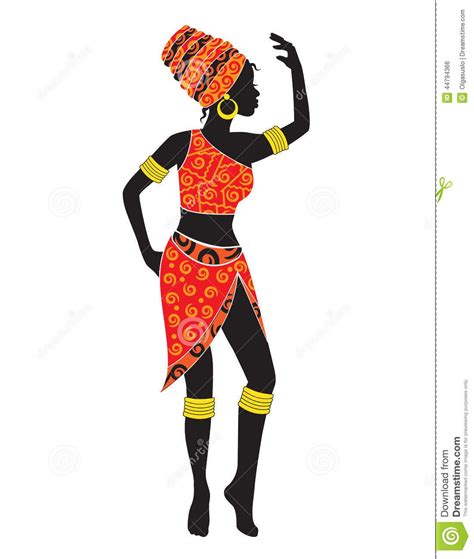 Silhouette Of Dancing African Woman African Women Art African Women
