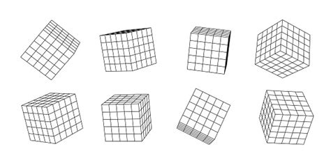3d 아이소 메트릭 개요 큐브 아이콘 세트 정사각형 3 차원 벡터 일러스트 레이 션 입방체에 대한 스톡 벡터 아트 및 기타 이미지 입방체 0명 3차원 형태 Istock