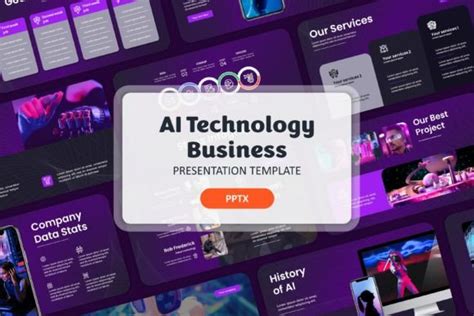 AI Technology Businness PPT Template Graphic By Moara Creative Fabrica