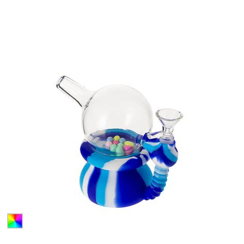 Gumball Machine Hybrid Mini Bubbler Bong Smoking Outlet