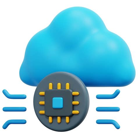 premium photo cloud 3d render icon illustration