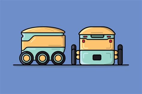 Modern Robot Delivery Vector Design Graphic By Ahsanalvi · Creative