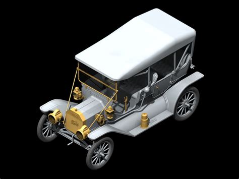 Icm 124 Model T 1911 Touring American Passenger Car 24002 Plastic