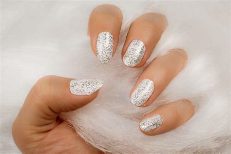 White Glitter Nail Designs 1 Thousand Glitter Short Nail Designs