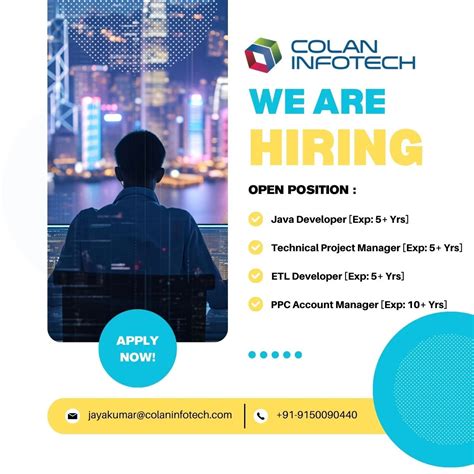Colan Infotech Private Limited On Linkedin Hiring Jobopportunity