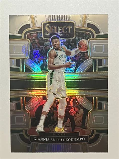 2023 24 Panini Select Giannis Antetokounmpo Argent Prizm Concours 60
