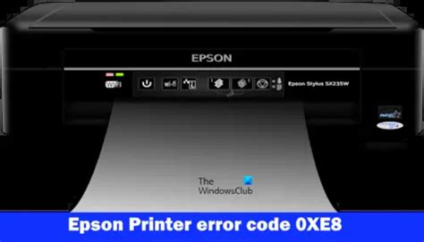 Epson Printer Error Code 0xe8 [fix]