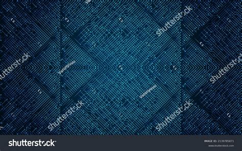 Modern Blue Blockchain Technology Backgrounddigital Connection Stock Vector Royalty Free