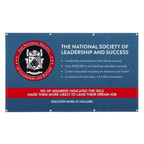 Official Nsls Banner The National Society Of Leadership And Success