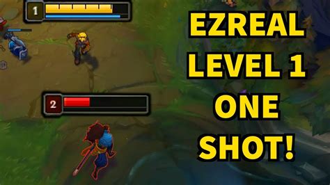 TOP LANE EZREAL LEVEL 1 ONE SHOT Godzu League Of Legends