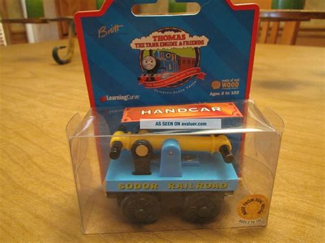 Sodor Handcar 2000 First Edition Wooden Thomas Train In Brown