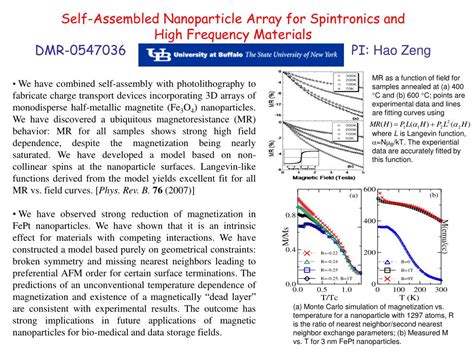 Ppt Self Assembled Nanoparticle Array For Spintronics And Powerpoint Presentation Id 5523629
