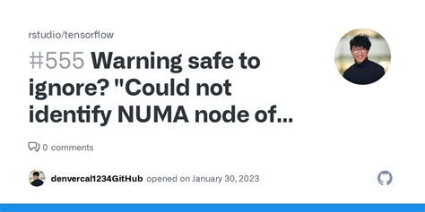 Warning Safe To Ignore Could Not Identify NUMA Node Of Platform GPU