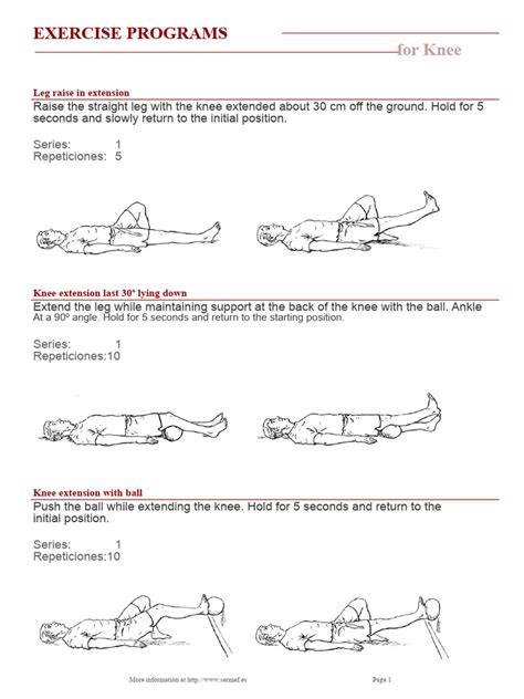 Knee Exercises Pdf Pdf