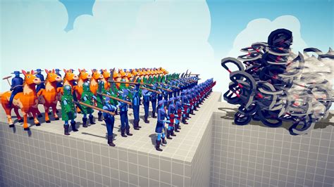 Chakram Thrower Vs 100x Units Totally Accurate Battle Simulator Tabs