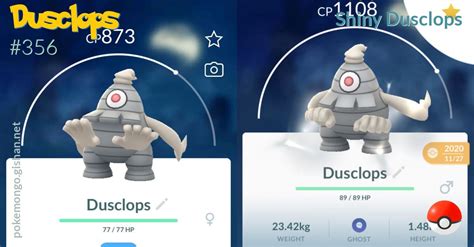 Shiny Dusclops Pokemon Go