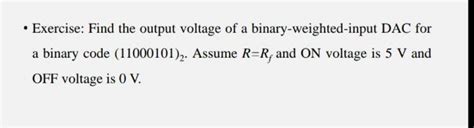 Solved Exercise Find The Output Voltage Of A Chegg