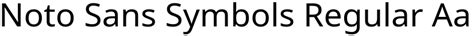 Noto Sans Symbols Font Download Free For Desktop And Webfont