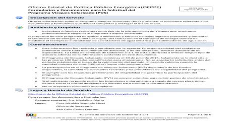 Formularios Y Documentos Para La Solicitud Del Programa 005