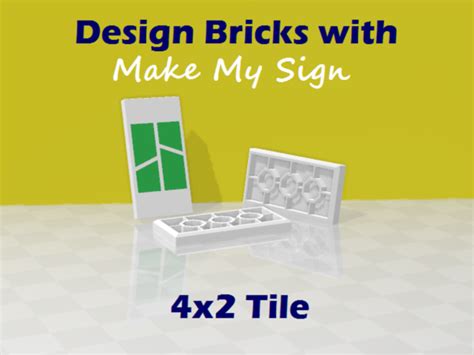Tile 4x2 Make Own Bricks By Bambam Design Makerworld
