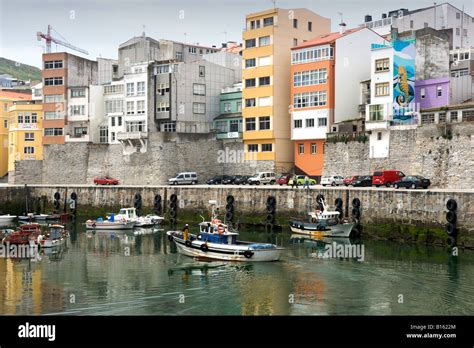 The Harbour Of The Village Of Malpica De Bergantinos On The Atlantic