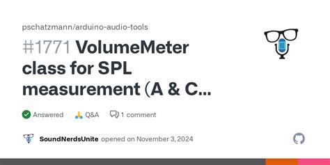 VolumeMeter Class For SPL Measurement A C Weighted Pschatzmann