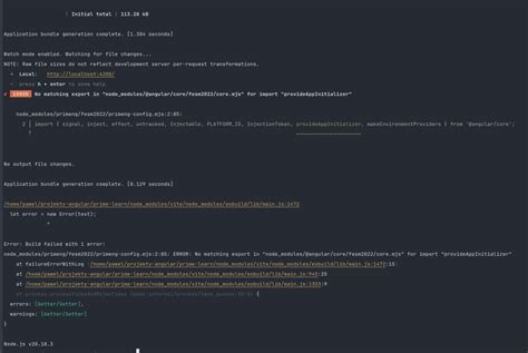 no matching export in primeng 4each forum progress