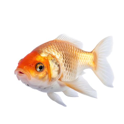 Premium Ai Image A Goldfish With A White Background And A White