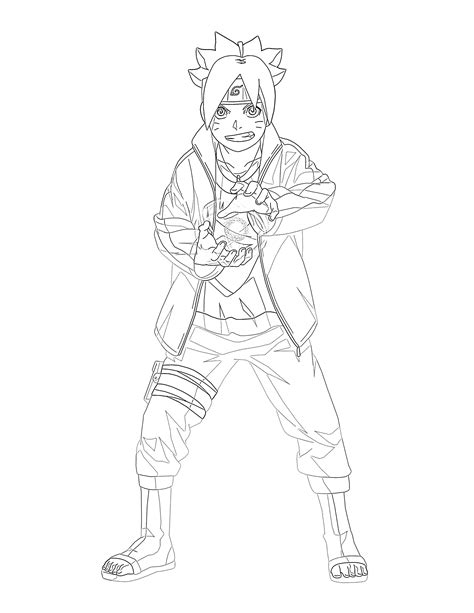 Coloriages Boruto à imprimer