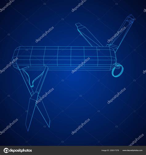 Multi Tool Folding Pocket Knife Multipurpose Penknife Stock Vector Image By Newb