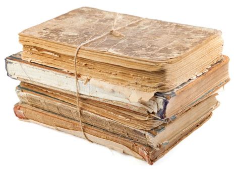 Stack Of Old Books Tied With Rope Stock Photo Image Of Brown