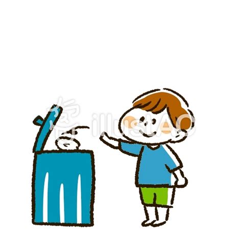ゴミ捨てイラスト No 1076848／無料イラストなら「イラストac」