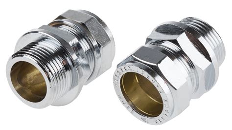 Rs Pro Brass Compression Fitting Straight Coupler Rs
