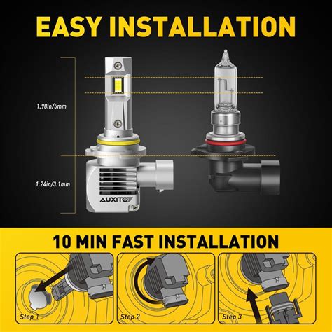 AUXITO 9005 H11 9006 LED Headlight Fog Light Bulbs Combo Kit 6000K 900000LM EBay