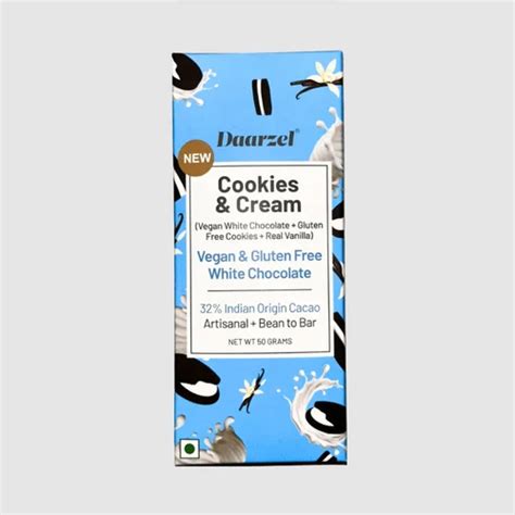 Daarzel Cookies And Cream 30 Vegan Chocolate चॉकलेट कुकीज़ Purab