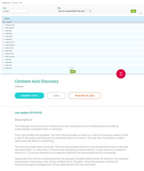 extensions centreon documentation