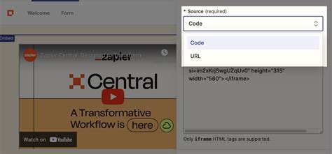 Embed External Content Into An Interface Zapier