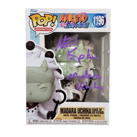 Neil Kaplan Signed Madara Uchicha Sage Of Six Paths Funko Pop Narut
